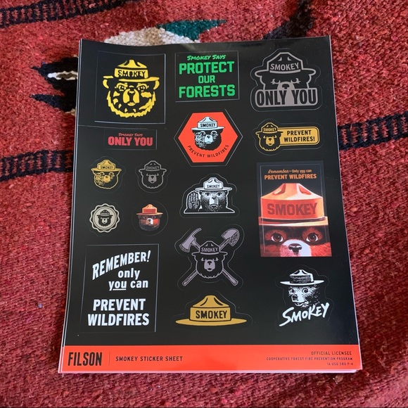Filson | Accessories | Filson Smokey Bear Stickers | Poshmark
